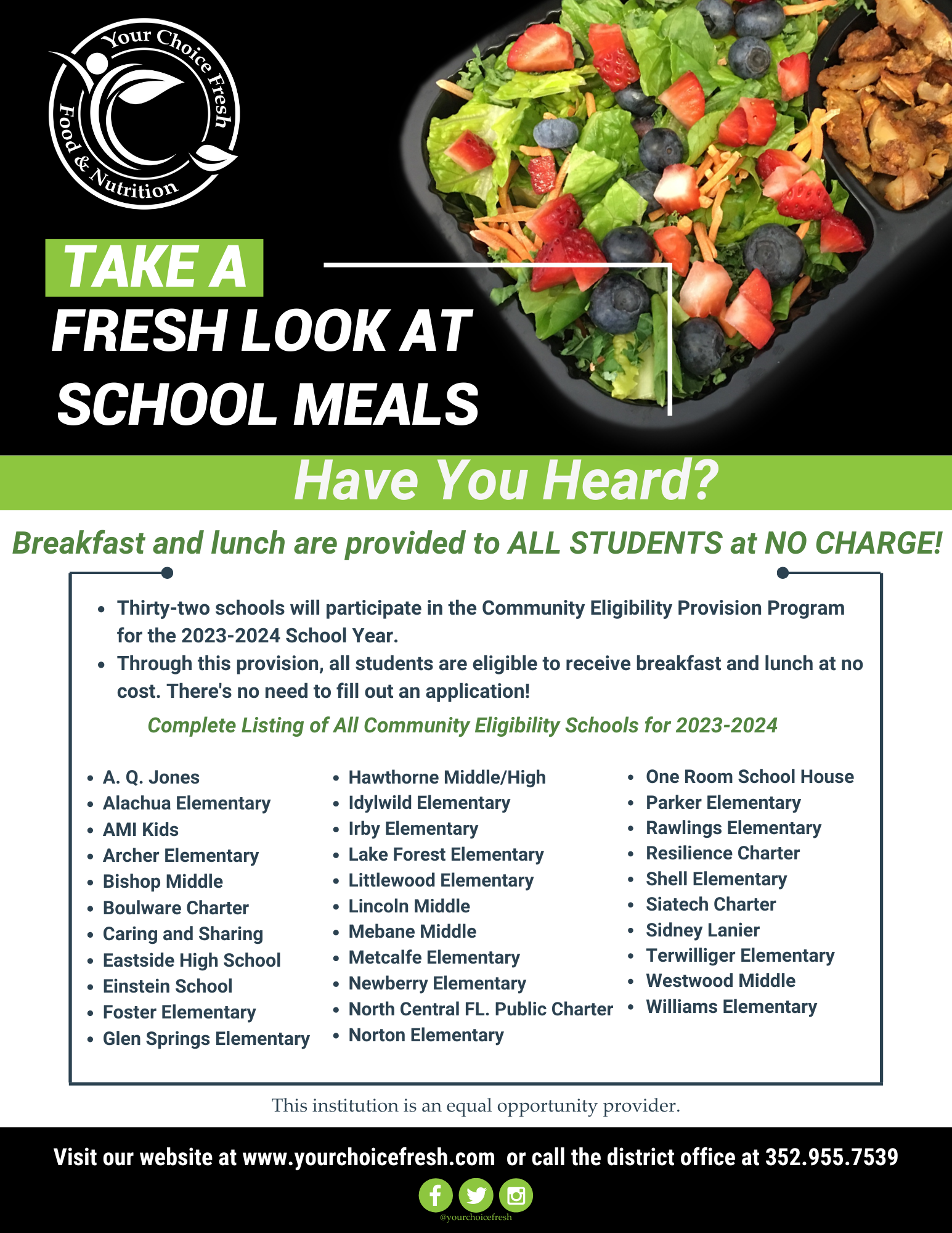 Your Choice Fresh • Menus